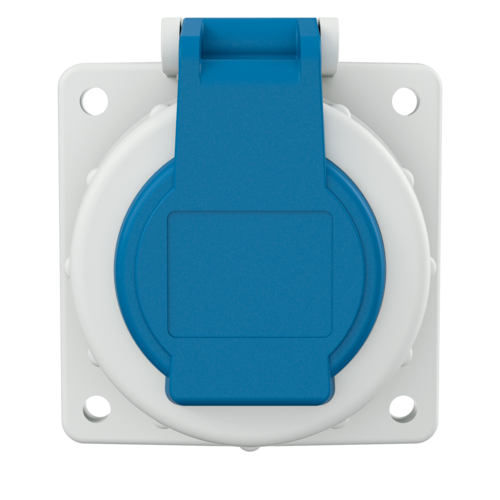 Grounding-type panel mounted socket 17064