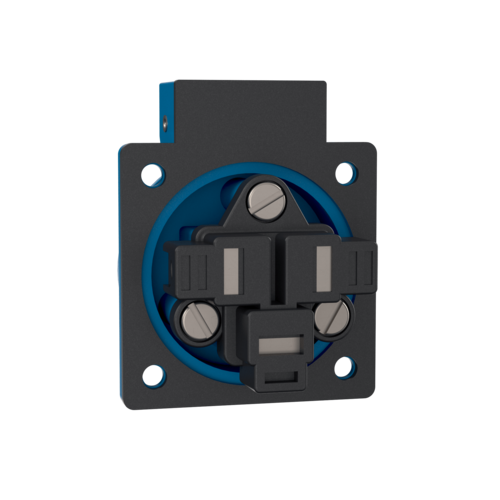 Grounding type panel mounted socket 10087