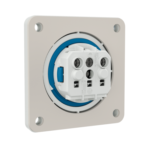 Panel mounted socket SCHUKO® 11031F