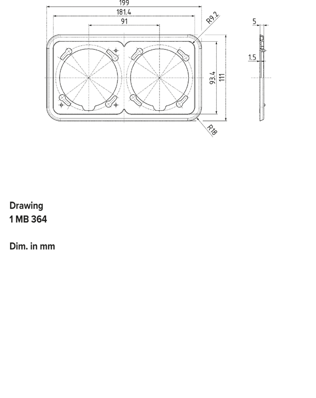 Cepex masking frame 41408
